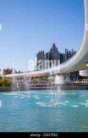 Futuroscope building. Futuroscope is a science and technology theme ...