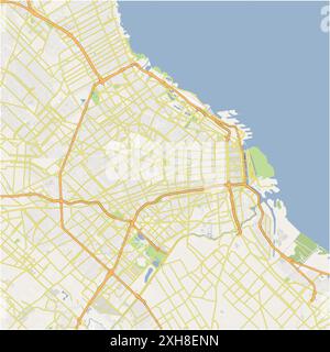 Argentina road and highway map. Vector illustration Stock Vector Image ...