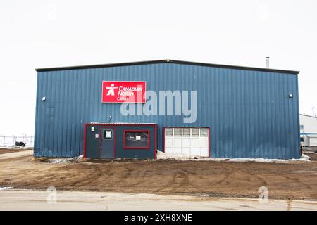 Air Canada Canadian North cargo sign in Iqaluit, Nunavut, Canada Stock ...