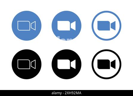Zoom Video Communications. Zoom logo interface icon set. Zoom logotype ...