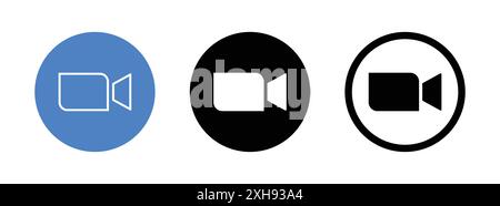 Zoom Video Communications. Zoom logo interface icon set. Zoom logotype ...
