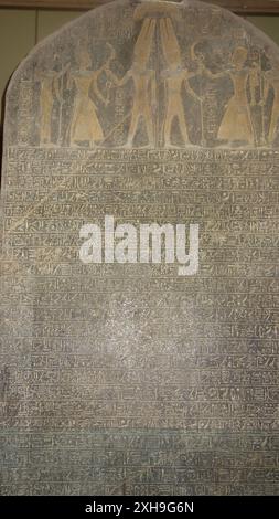 Victory Stella of Merenptah set up in the mortuary temple Thebes. in ...