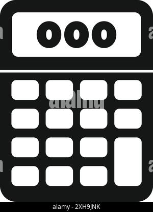 Electronic calculator showing zero number on display screen, device for ...