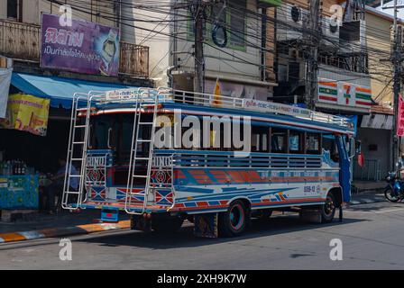 A picture of a colorful bus in Phuket town Stock Photo - Alamy