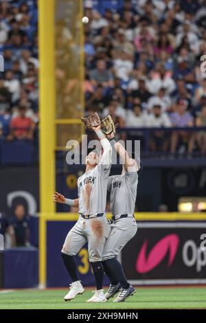 New York Yankees' Jose Caballero, right, is ejected by umpire Ramon De ...
