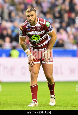Kaide Ellis of Wigan Warriors during the 2025 Betfred Super League ...