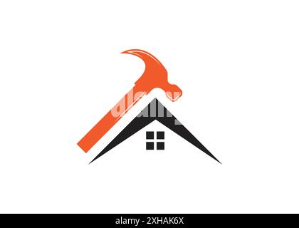 Abstract Roofing House Logo. Construction roof home icon abstract logo ...