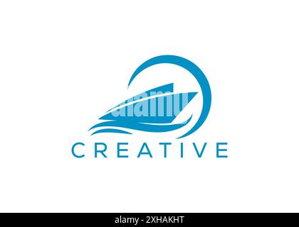 Minimal and professional vessel logo design template. Modern Ship logo ...