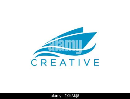 Minimal and professional vessel logo design template. Modern Ship logo ...