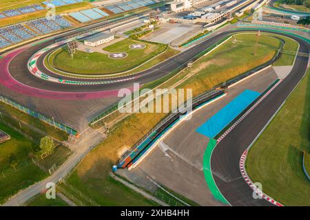 Mogyoród, Hungary - Aerial view of the famous Hungarian Formula 1 race ...