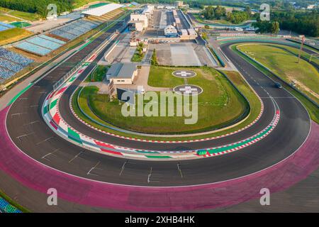 Mogyoród, Hungary - Aerial view of the famous Hungarian Formula 1 race ...