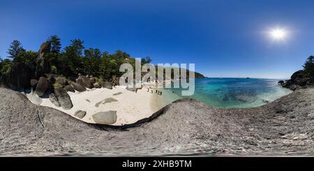 360° view of A picturesque beach scene at Luncheon Bay on Hook Island ...
