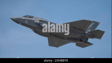 RAF F-35B Lightning flying display at RIAT 2022, RAF Fairford, England ...