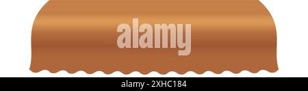 Shop awning tent with wavy edge. Cafe sunshade, store canopy, pure ...