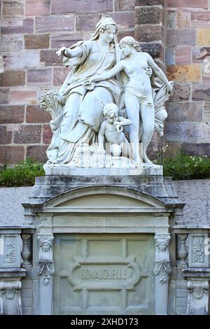 The source of the Danube is an attraction in the town of Donaueschingen ...