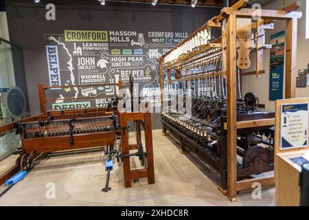 Museum in Cromford Mill, world's first water-powered cotton spinning ...