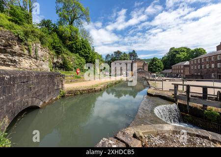 The sluice, Cromford Mill, world's first water-powered cotton spinning ...