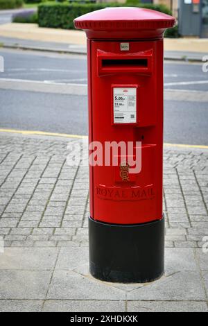 The First King Charles post box in the UK Stock Photo - Alamy