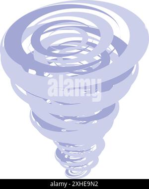 Purple background with spiral funnel lines in space. Vector image in ...