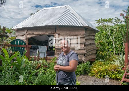 Fales or traditional cabins at Samoan Outrigger Hotel, Apia, Samoa ...