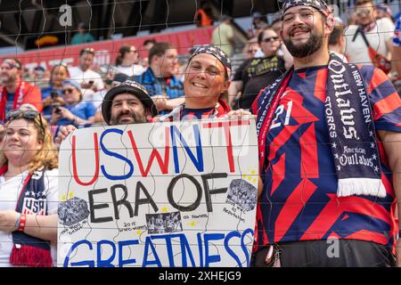 Fans attend USWNT versus Mexico pre-Olympic friendly match at Red Bull ...