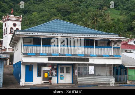 Colonial-era buildings in the Fagatogo district of Pago Pago, capital ...