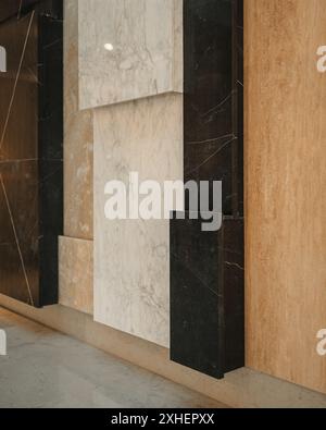 Interior design, showroom display of materials Stock Photo - Alamy