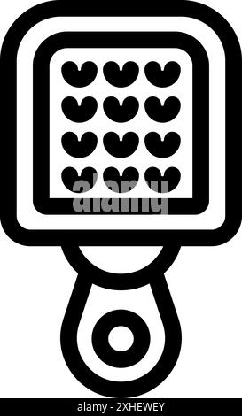 Light Emitting Diodes LED black line icon. Pictogram for web page ...