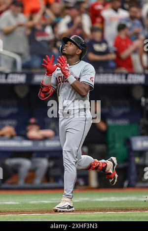 Cleveland Guardians' Angel Martínez during a baseball game at Fenway ...