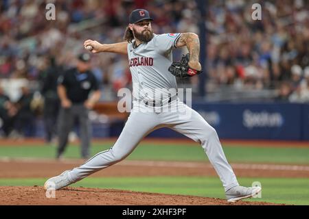 Cleveland Guardians pitcher Hunter Gaddis works out during spring ...