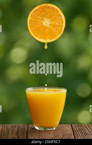 Orange splash with copy space from textured paper isolated on white ...
