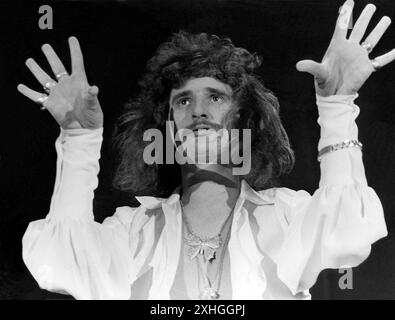 DAVID BYRON singer in Uriah Heep 1976 Stock Photo - Alamy
