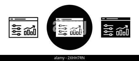 admin panel line icon, outline symbol, vector illustration, concept ...