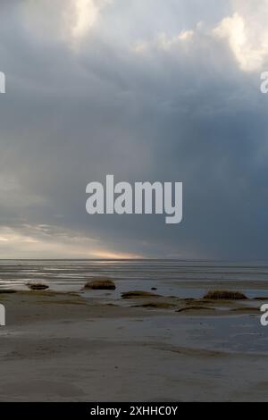 Bad weather entering from west - the North Sea onto the Danish island ...