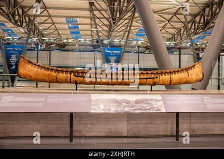The Algonquin Birch Bark Canoe at Ottawa International Airport in ...