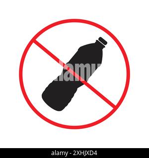 Dont throw away plastic sign logo sign vector outline in black and white color Stock Vector ...