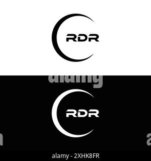 RDR logo. R D R design. White RDR letter. RDR, R D R letter logo design ...