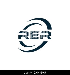 RER logo. R E R design. White RER letter. RER, R E R letter logo design ...