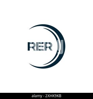 RER logo. R E R design. White RER letter. RER, R E R letter logo design ...