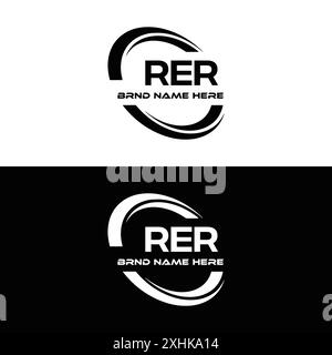 RER logo. R E R design. White RER letter. RER, R E R letter logo design ...