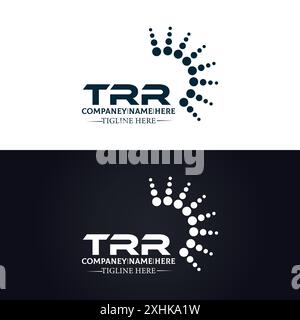 TRR logo. T R R design. White TRR letter. TRR, T R R letter logo design ...