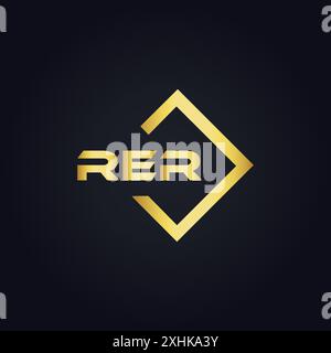 RER logo. R E R design. White RER letter. RER, R E R letter logo design ...