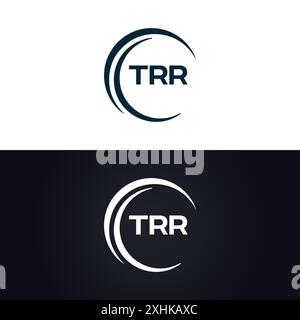 TRR logo. T R R design. White TRR letter. TRR, T R R letter logo design ...