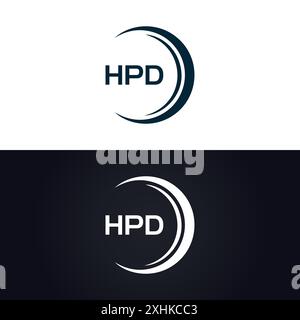 HPD logo. H P D design. White HPD letter. HPD, H P D letter logo design ...