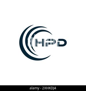 HPD logo. H P D design. White HPD letter. HPD, H P D letter logo design ...