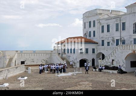 Cape Coast castle courtyard, Ghana Stock Photo - Alamy