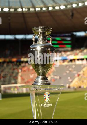 The European Championship trophy before the UEFA Euro 2024 final match at Olympiastadion, Berlin ...