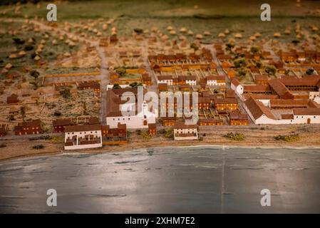 Detail of model of Panamá Viejo prior to 1671, Museum of Old Panama ...