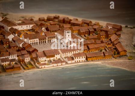 Detail of model of Panamá Viejo prior to 1671, Museum of Old Panama ...