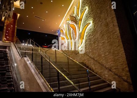 Interior stairs of JW Marriott Panama tower, former Trump Ocean Club ...
